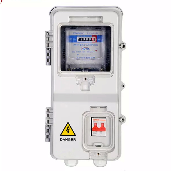 Single phase one meter box Supply